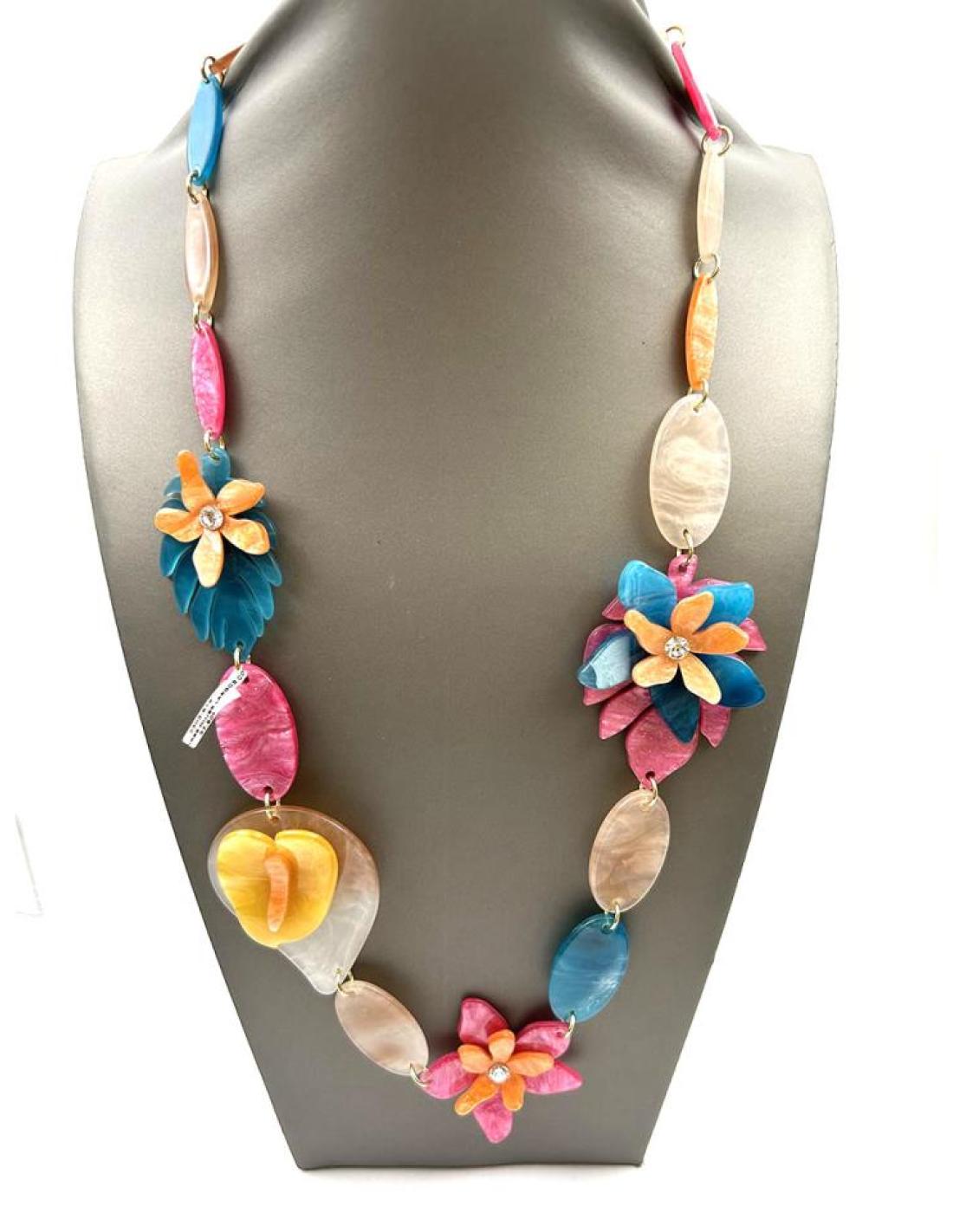 Collares largos mujer naranjas y fucsias de nuestra coleccion de flora ...