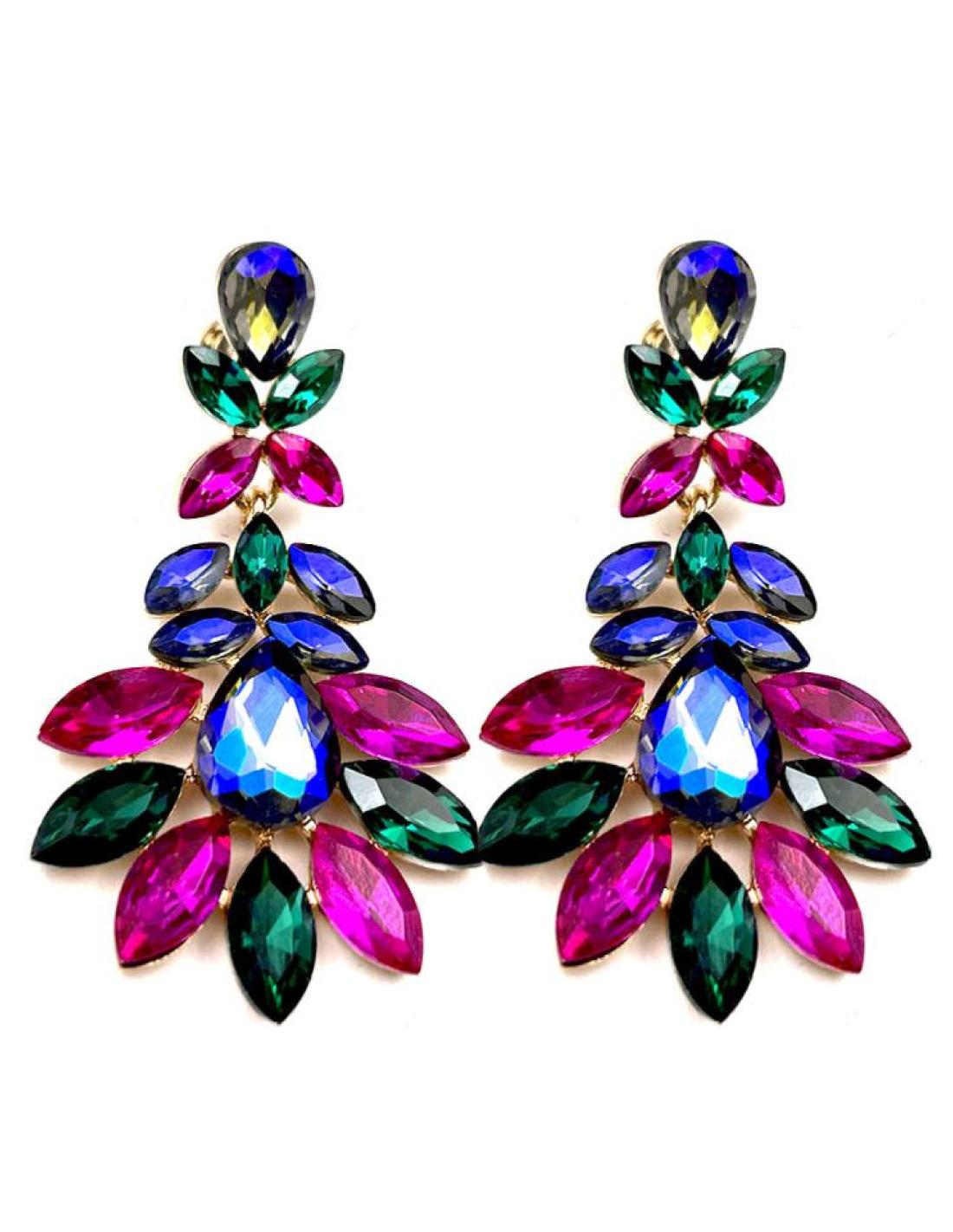 Pendientes bodas largos para mujer, pendientes exclusivos en tonos ...