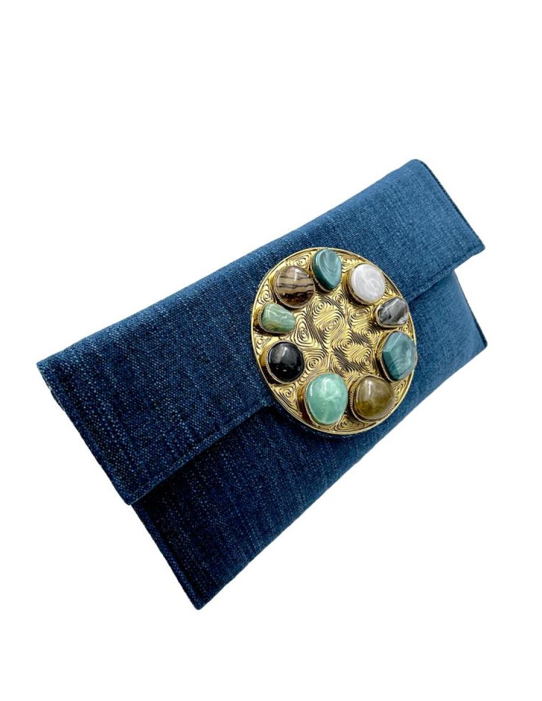 Bolsos mujer azules marino tejano,carteras boda con pedreria ...